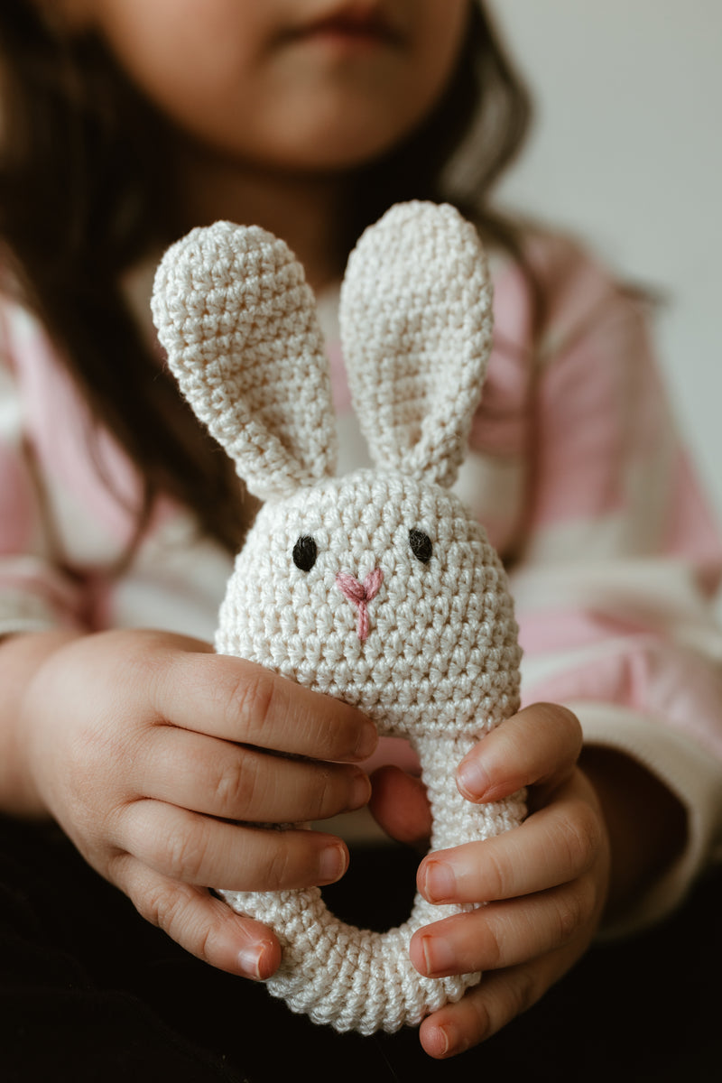 Crochet Bunny Baby Toy – Melange Collection