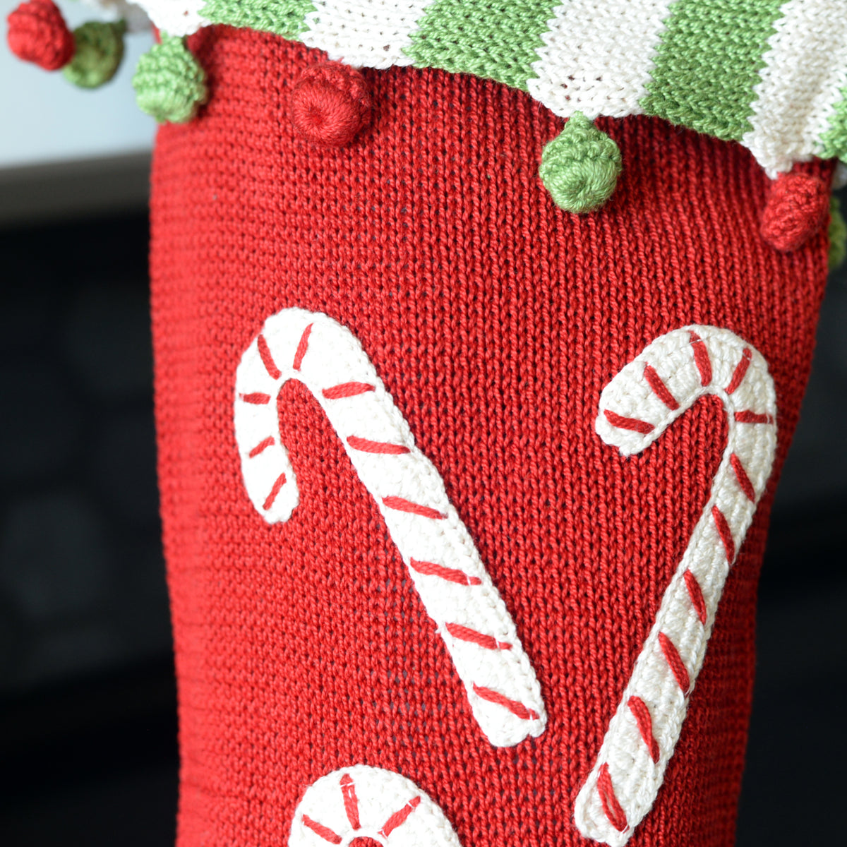 Candy Cane Stocking – Melange Collection