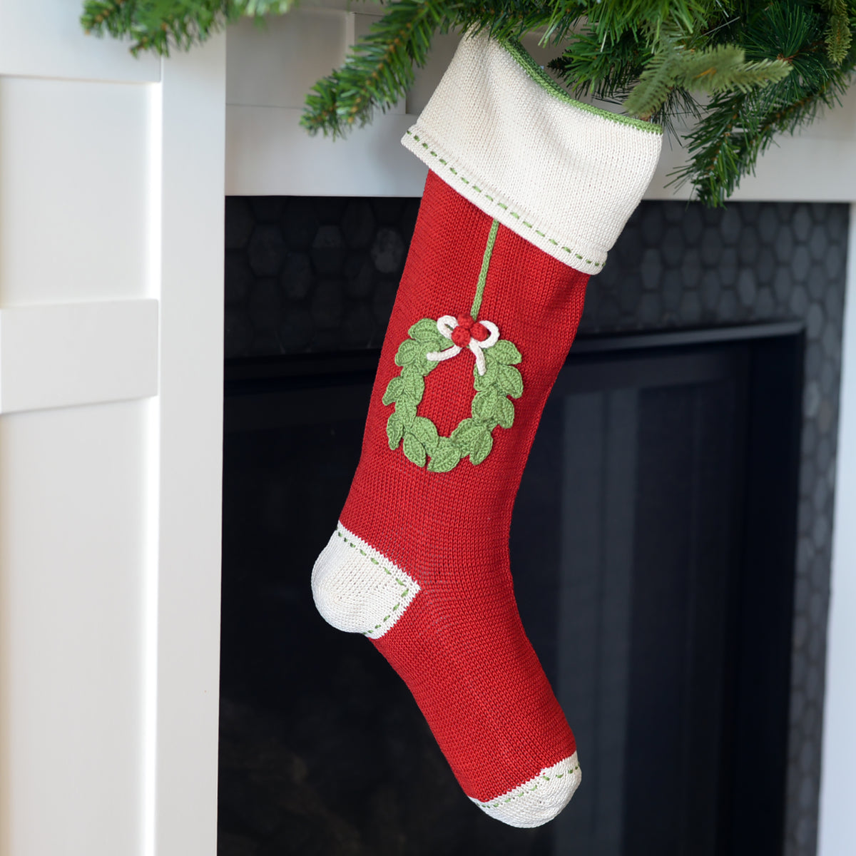 Wreath Stocking – Melange Collection