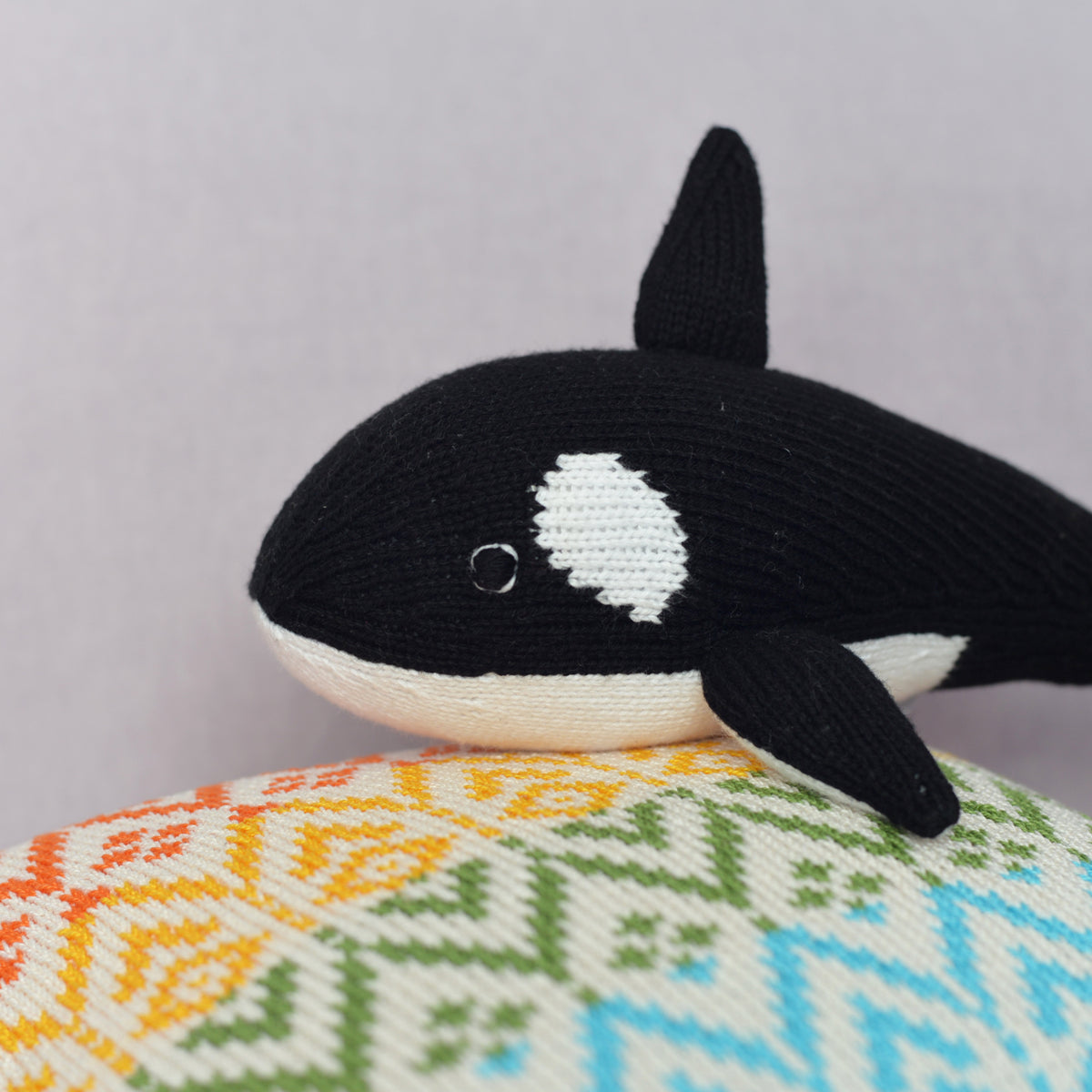 Knit Orca Toy – Melange Collection