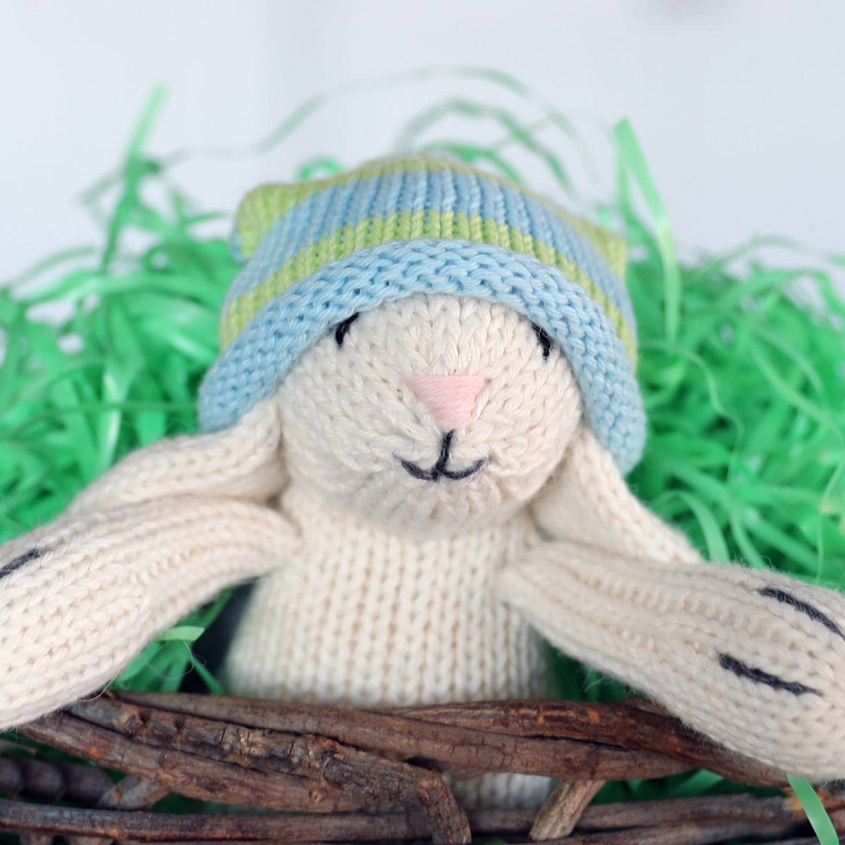 Little White Bunny in Slouch Hat – Melange Collection